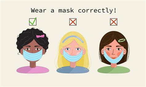 proper mask free stock vectors