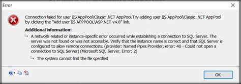 Faqs Cursos Create Failed O Connection Failed