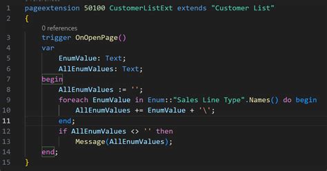 Dynamics 365 Business Central How To Get All Enum Values Loop Through All Enum Values In Al