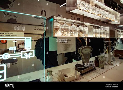 Italy Piedmont Turin Lavazza Museum Classification Of Origins Stock