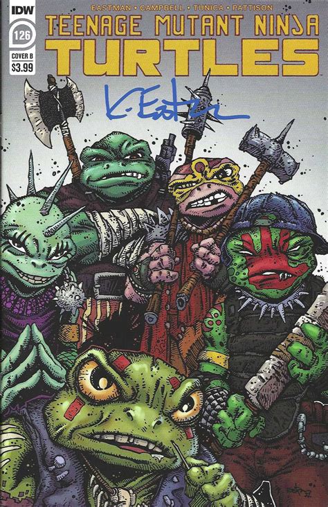 Tmnt 126 Cover B Eastman Variant Signed Kevin Eastman Studios