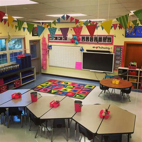 Colorful Yet Not Overwhelming Classroom Setting Elementary