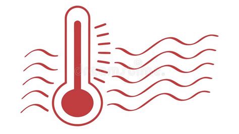 Red Thermometer High Temperature Icon Vector Design Generative Ai Stock Vector Illustration