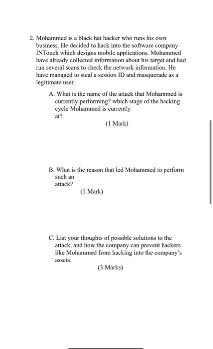 Solved 1 A Network Server Was Attacked By A Denial Of