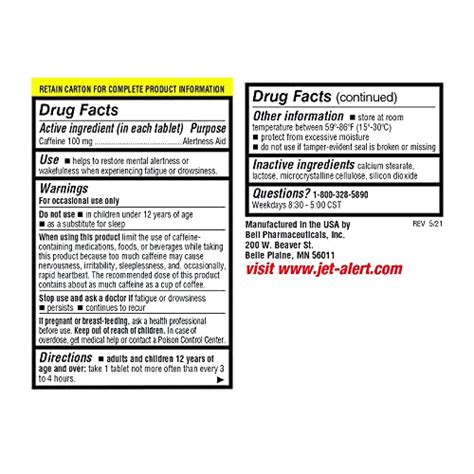 Jet Alert 100 Mg Each Caffeine Tab 120 Count