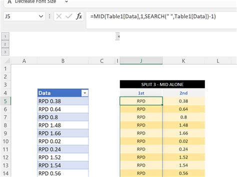 Excel Formulas Splitting Data In A Cell Stack Overflow