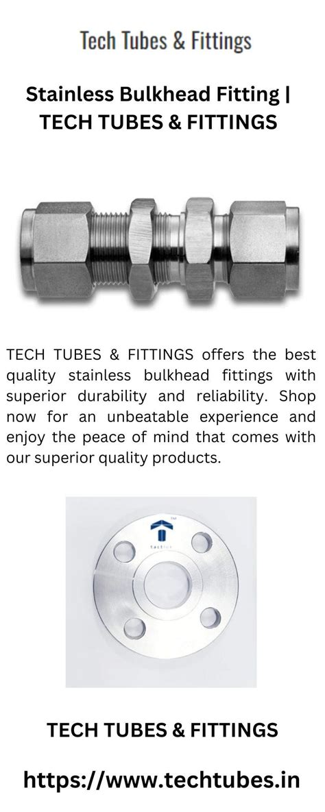 Stainless Bulkhead Fitting Tech Tubes And Fittings Techtubes Medium