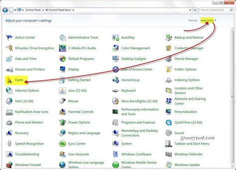 How To Restore The Default Fonts In Windows 7
