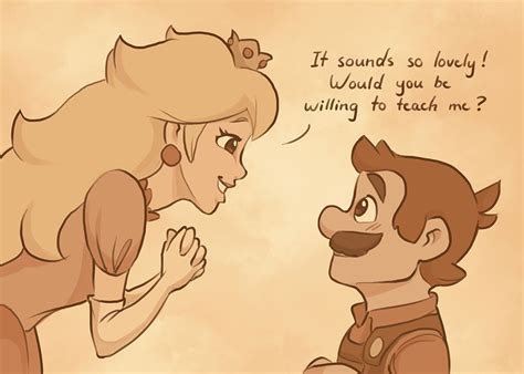 Been Thinking A Lot Lately About How Mario And Peach Might Have Gotten