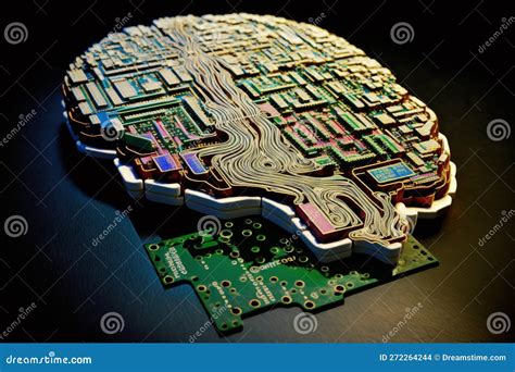 Brain Implanted With Artificial Inteligence Microchips Ai Brain Human Brain Implanted With Ai
