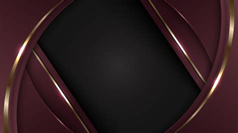검정색 배경 배너 템플릿 고급 스타일에 빛나는 금선 조명 효과가 있는 추상 3d 빨간색 곡선 모양 프리미엄 벡터
