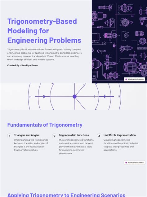 Trigonometric Modeling In Engineering Pdf Trigonometry