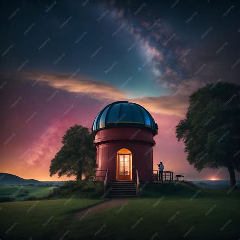 Premium Ai Image Small Observatory In The Countryside