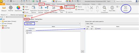 How To Create A Keyboard Shortcut To An Ilogic Rule Or Add The Rule To Ribbon