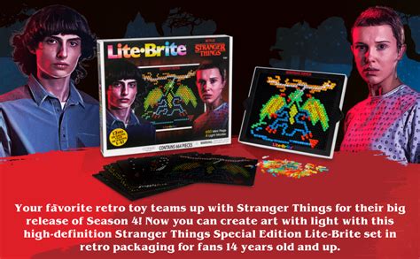Basic Fun Lite Brite Stranger Things Special Edition Best Of 4 Seasons