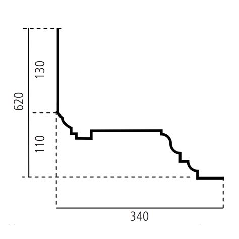 Rainguard Grp Cornice Fascia Profile M 3m Length