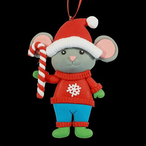 Mouse Holding Candy Cane Samx Trading