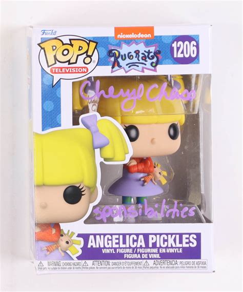 Cheryl Chase Signed Rugrats Angelica Pickles Funko Pop Vinyl Figure Inscribed