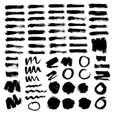 Vector Set Grunge Brush Stroke Text Boxes Grunge Brush Design 17775890 Vector Art At Vecteezy
