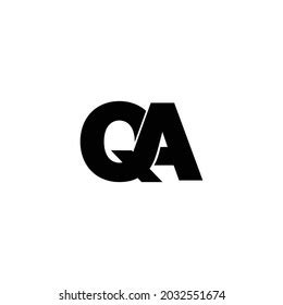 Letter Qa Simple Logo Design Vector Stock Vector Royalty Free Shutterstock