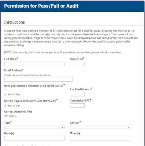 Permission For Pass Fail Or Audit