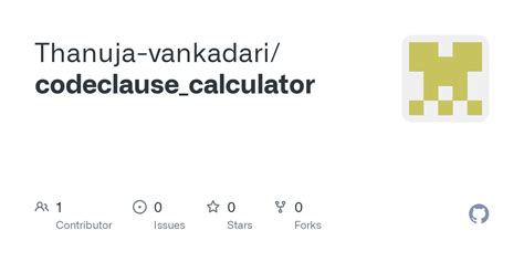Github Thanuja Vankadaricodeclausecalculator