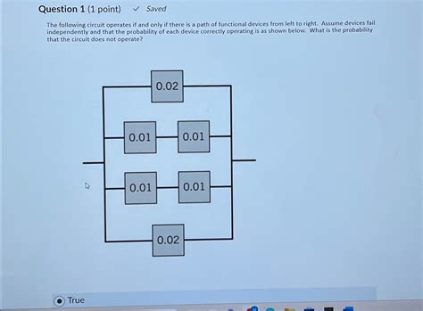solved question 1 1 point n saved nthe following