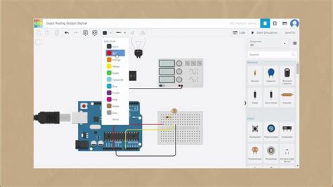 Simulasi Arduino Menggunakan Tinkercad 04 Input Analogoutput