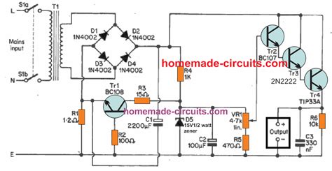 variable voltage regulator schematic