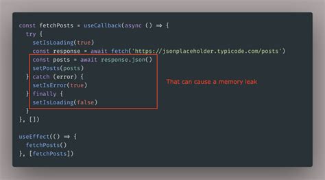 🍦 Cancel Properly Requests In React Hooks And Avoid Memory Leaks 🚨 Dev Community