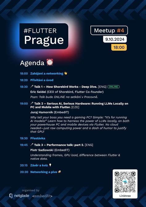 Netglade On Linkedin Flutterprague Flutter Netglade Embedit