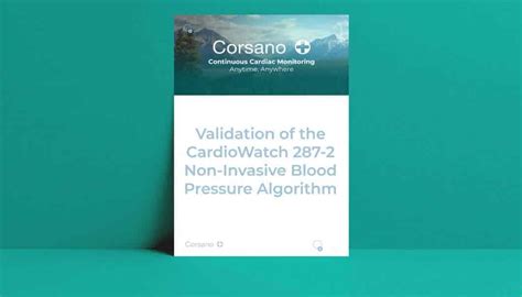 Validation Of The Cardiowatch 287 2 Non Invasive Blood Pressure