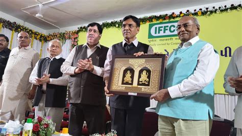 Minister Joins Hands With Iffco Team To Popularize Nano Fertilizers