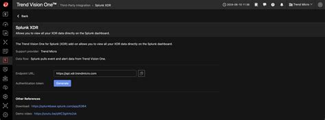 integrate splunk with vision one xdr playground one