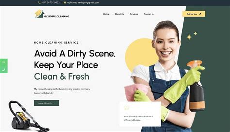 My Home Cleaning Website Design Ufound