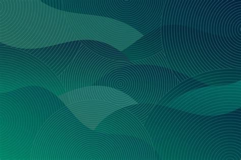 Premium Vector Abstract Green Gradient Background With Wavy Lines