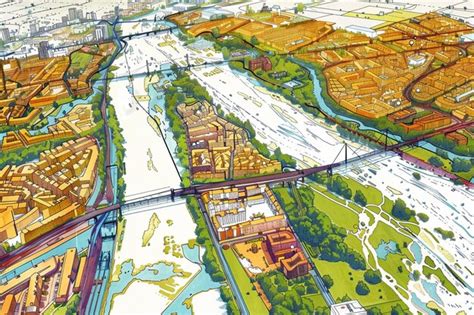 Mapping Flood Risk Areas Ar Generative Ai Premium Ai Generated Image