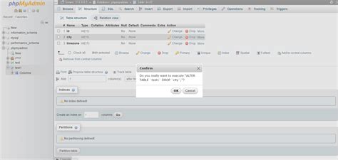 Delete A Database Field With Phpmyadmin