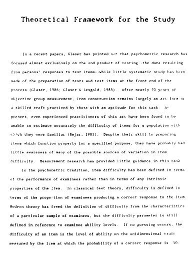 29 Theoretical Framework Examples