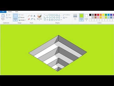 How To Make D Art In MS Paint Step By Step MS Paint Tutorial D Drawi Step By Step