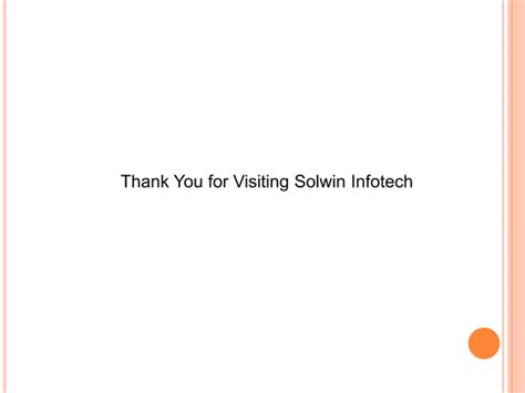 Solwin Infotech Ppt