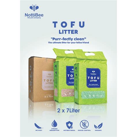 Nottibee Premium 15mm Ultra Fine Tofu Cat Litter 7l Superior Odor