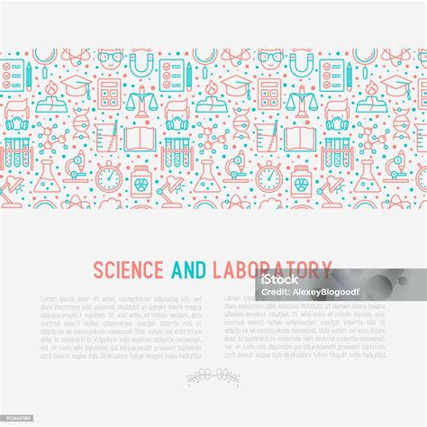 과학자 Dna 현미경 비늘 자석 인공 호흡기 정신 램프의 얇은 선 아이콘으로 과학 및 실험실 개념 배너 웹 페이지 인쇄 매체에 대 한 벡터 일러스트 Dna에 대한 스톡 벡터