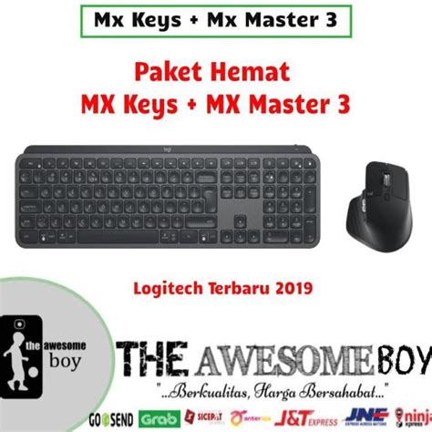 Jual Bundling Logitech Mx Master 3 Mouse Mx Keys Keyboard Multi Device Keys Master 3