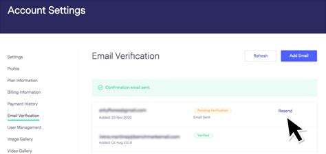 email address verification