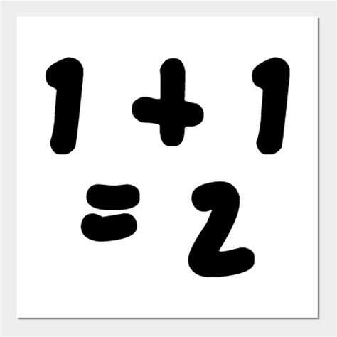 1 1 2 one plus one equals two wall and art print in 2024 one plus education quotes
