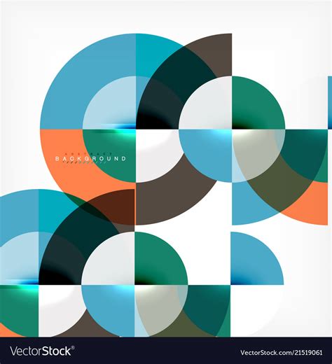 Minimal Circle Abstract Background Design Vector Image