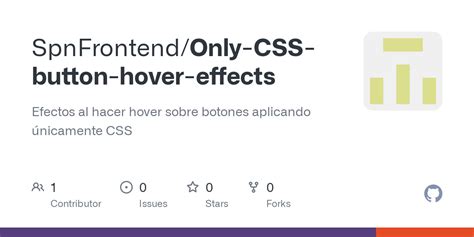 Github Spnfrontendonly Css Button Hover Effects Efectos Al Hacer