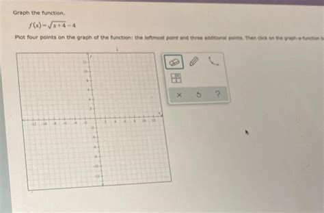 Solved Graph The Function Fx√x44 Plot Four Points On The