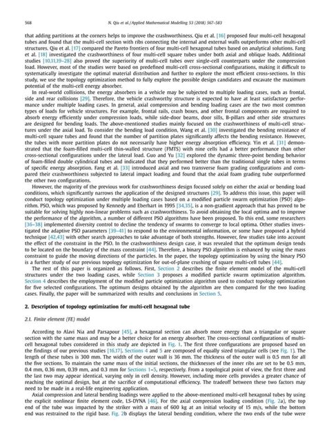 Topological Design Of Multi Cell Hexagonal Tubes Under Axial And Lateral Loading Cases Using A